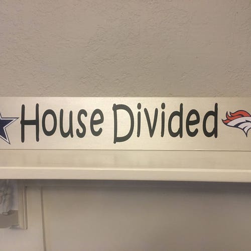 House Divided Wooden Sign - Etsy