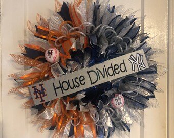 Eagles/cowboys House Divided Wreath | Etsy
