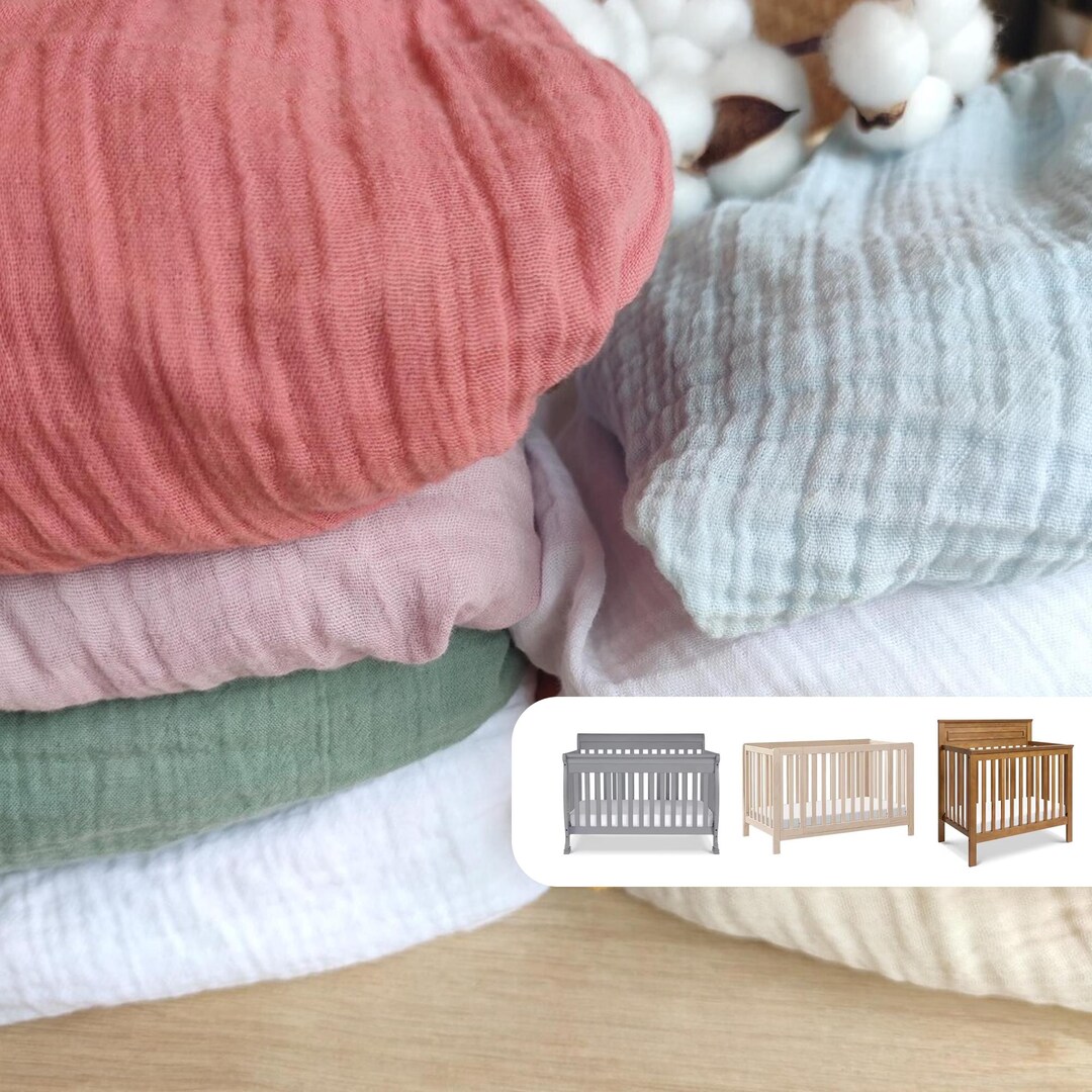 Muslin Sheets for Da Vinci Cribs - Organic Muslin Cotton Fitted Sheets ...
