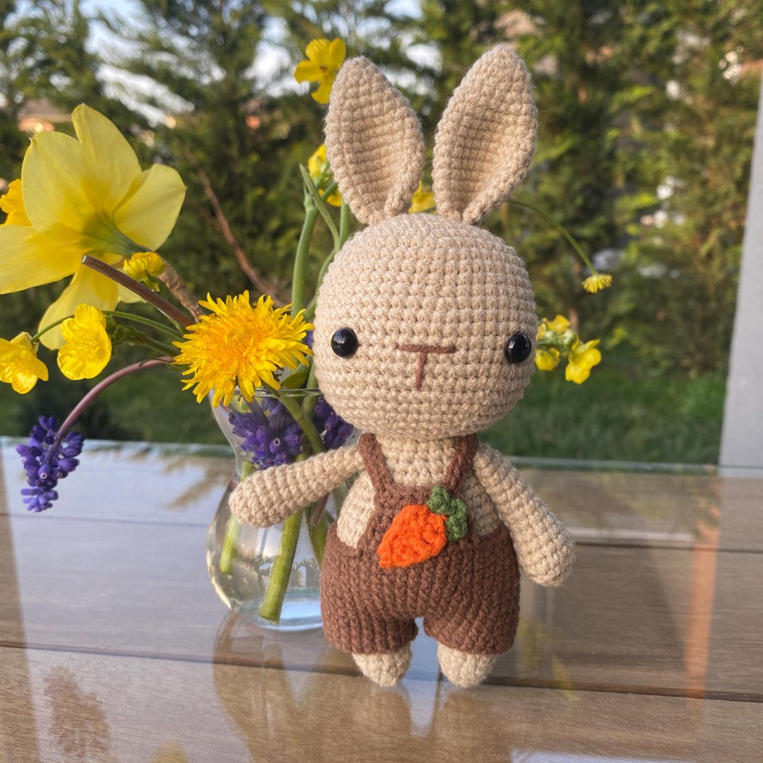 Handmade Boho Crochet Bunny – Amigurumi Bunny Toy, Handcrafted Soft Toy ...