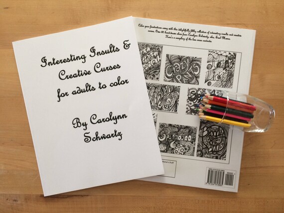 Interesting Insults and Creative Curses for Adults to Color - Etsy