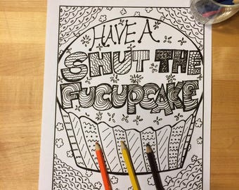 Adult Coloring Page Alphabet Download Mandala Colouring - Etsy