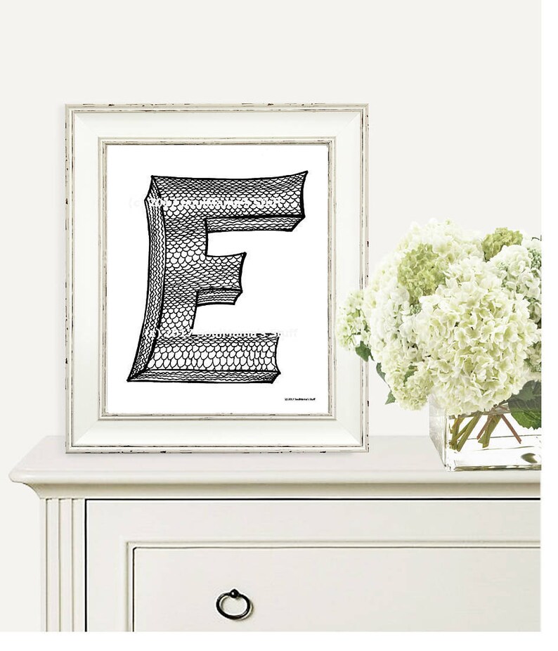 Mermaid Capital Letter E Coloring Page Digital Download - Etsy Ireland