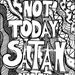 Not Today Satan, Coloring Page, Digital Download, PDF, Adult Coloring ...