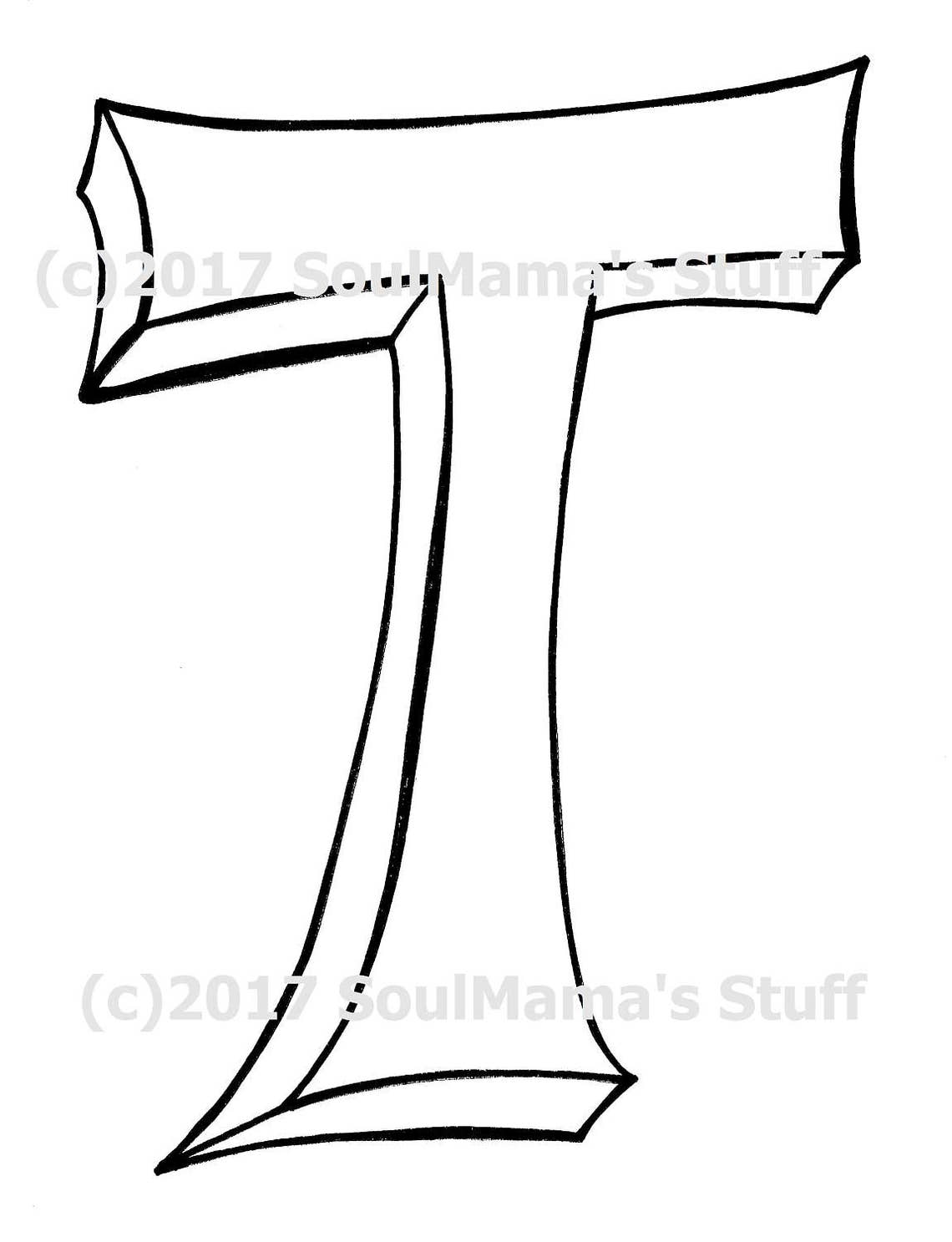 Blank Capital Letters A to Z Coloring Pages Digital - Etsy