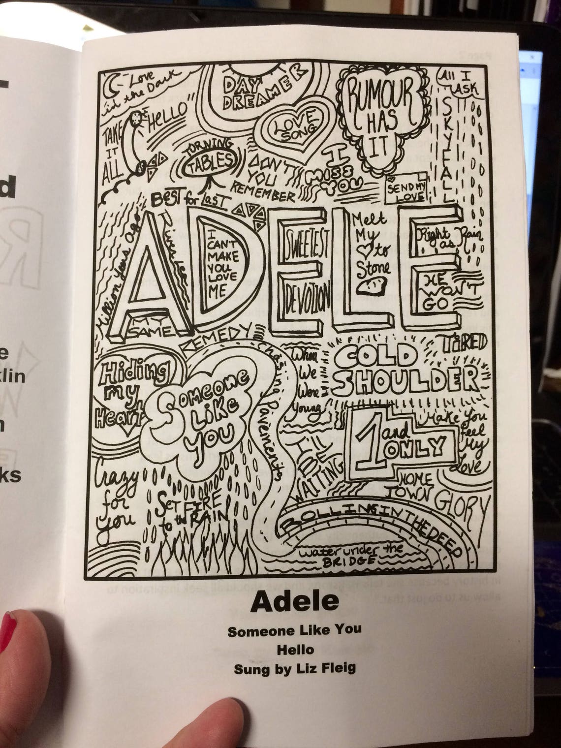 Adele, Coloring Page, Ladies of Song, Digital Download, Coloring ...