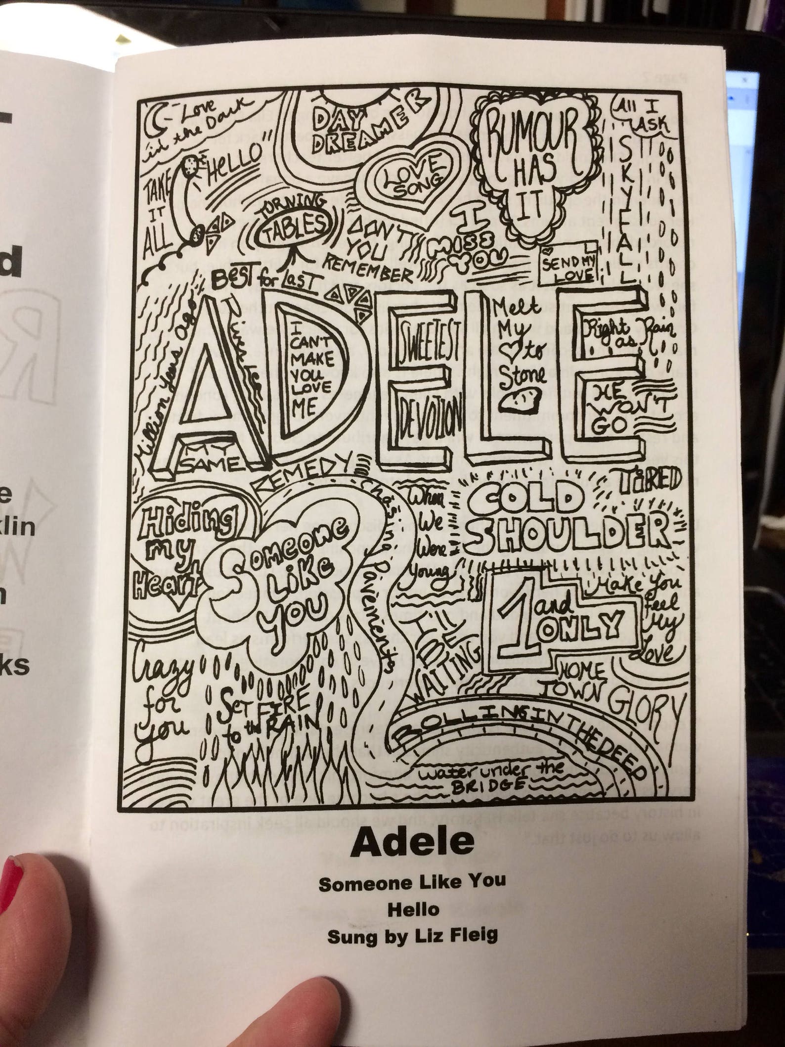 Adele, Coloring Page, Ladies of Song, Digital Download, Coloring ...