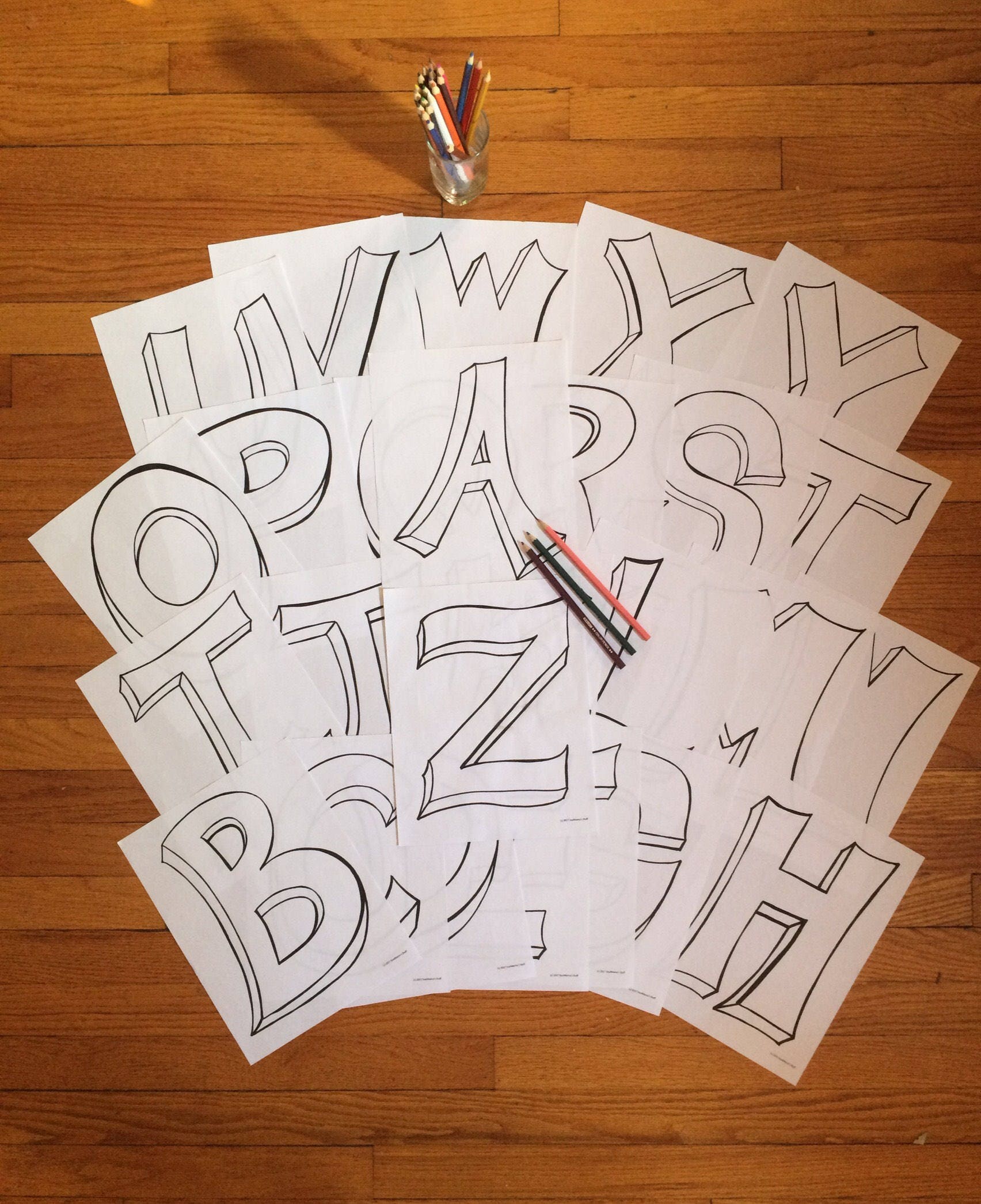 Capital Letter Coloring Pages