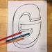 Blank Capital Letter G, Coloring Page, Digital Download, Printable ...