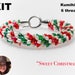 Kumihimo Kit Incl Pattern Tutorial 6 Threads Sweet Christmas Bracelet ...