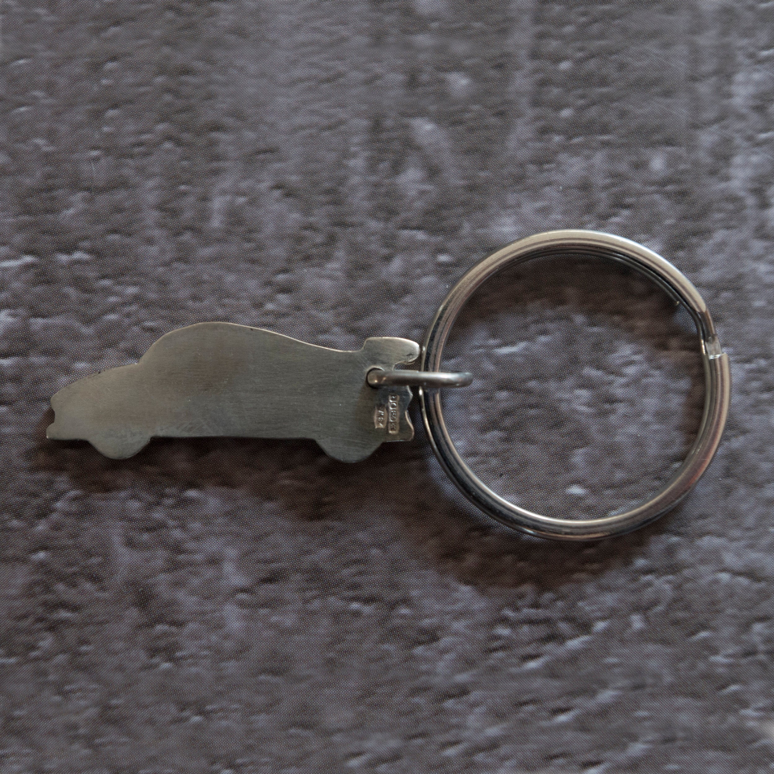 Silver Car Keyfob With Stainless Steel Keyring - Etsy