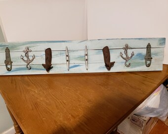 Nautical coat rack | Etsy