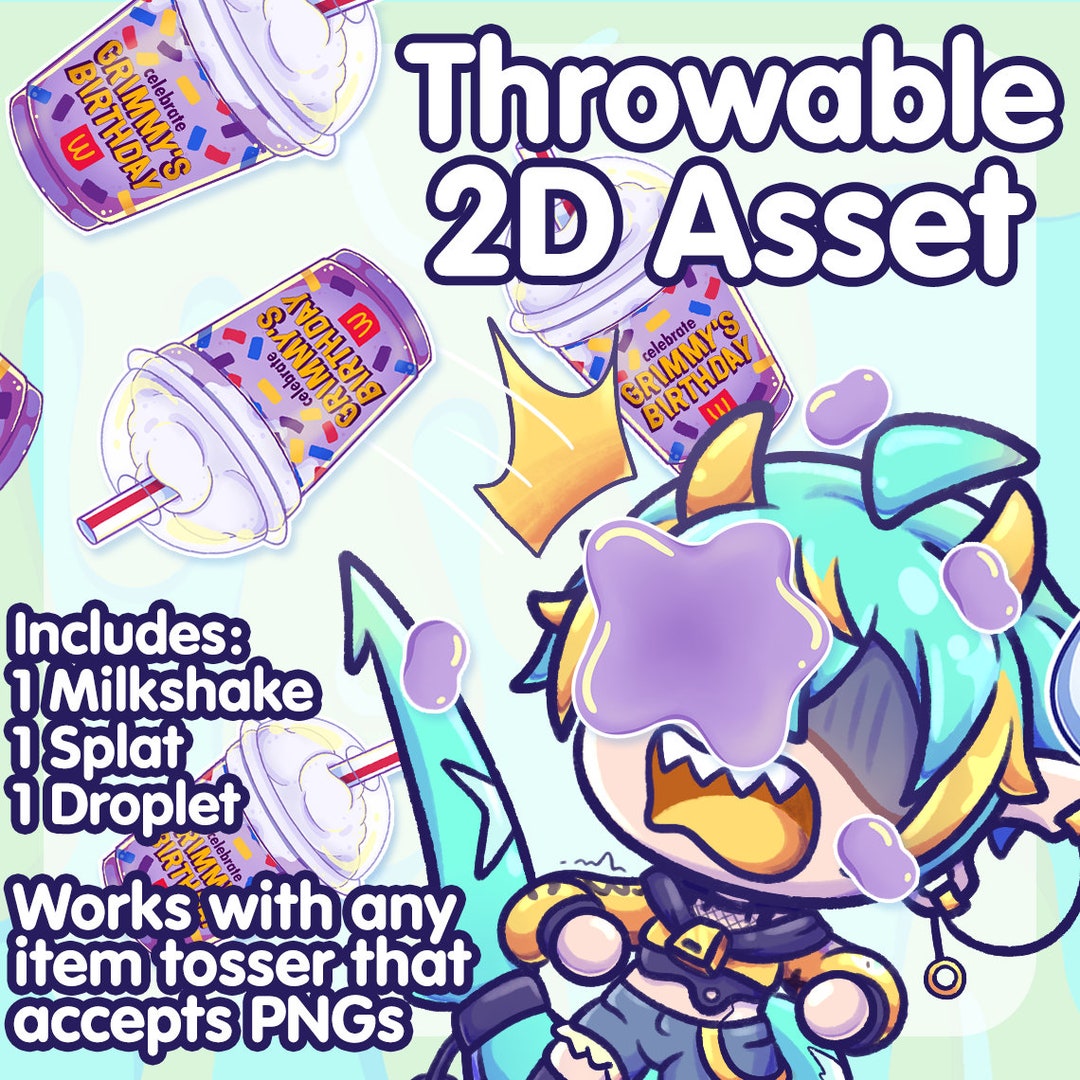 Throwable 2D Items - Innocent Milkshake - Etsy