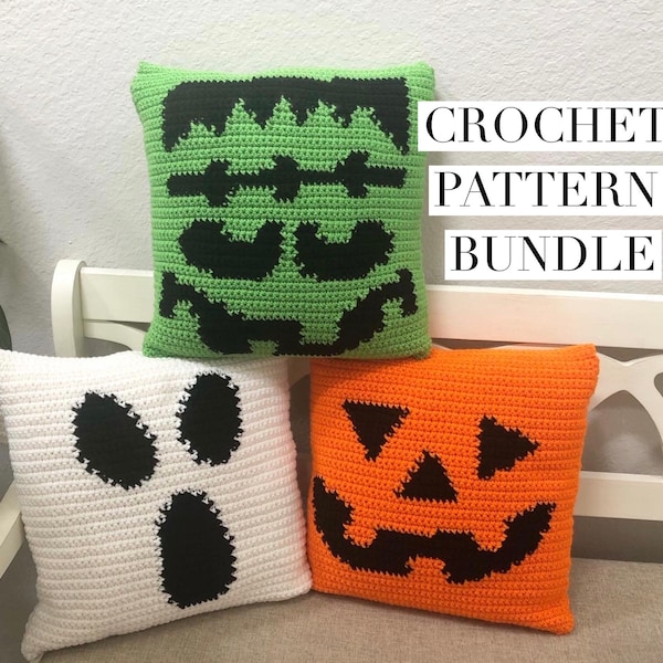 Crochet Halloween Pillow - Etsy