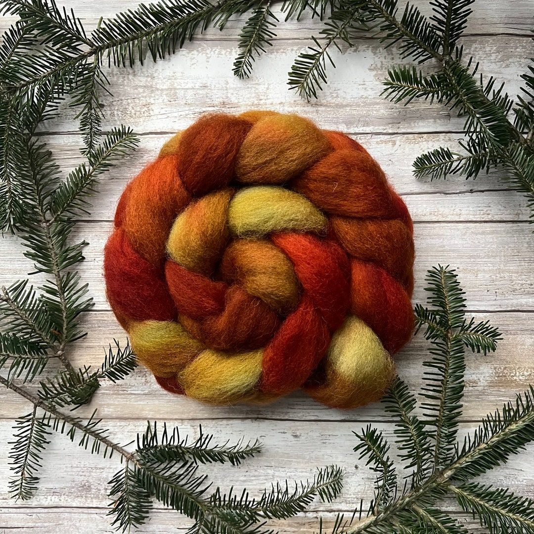Jacob Hand Dyed Combed Top weathered Spinning Fiber Soft Fiber for ...