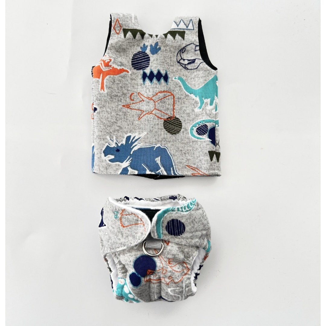 CAPUCHIN DIAPER SET in Dinosaurs - Etsy