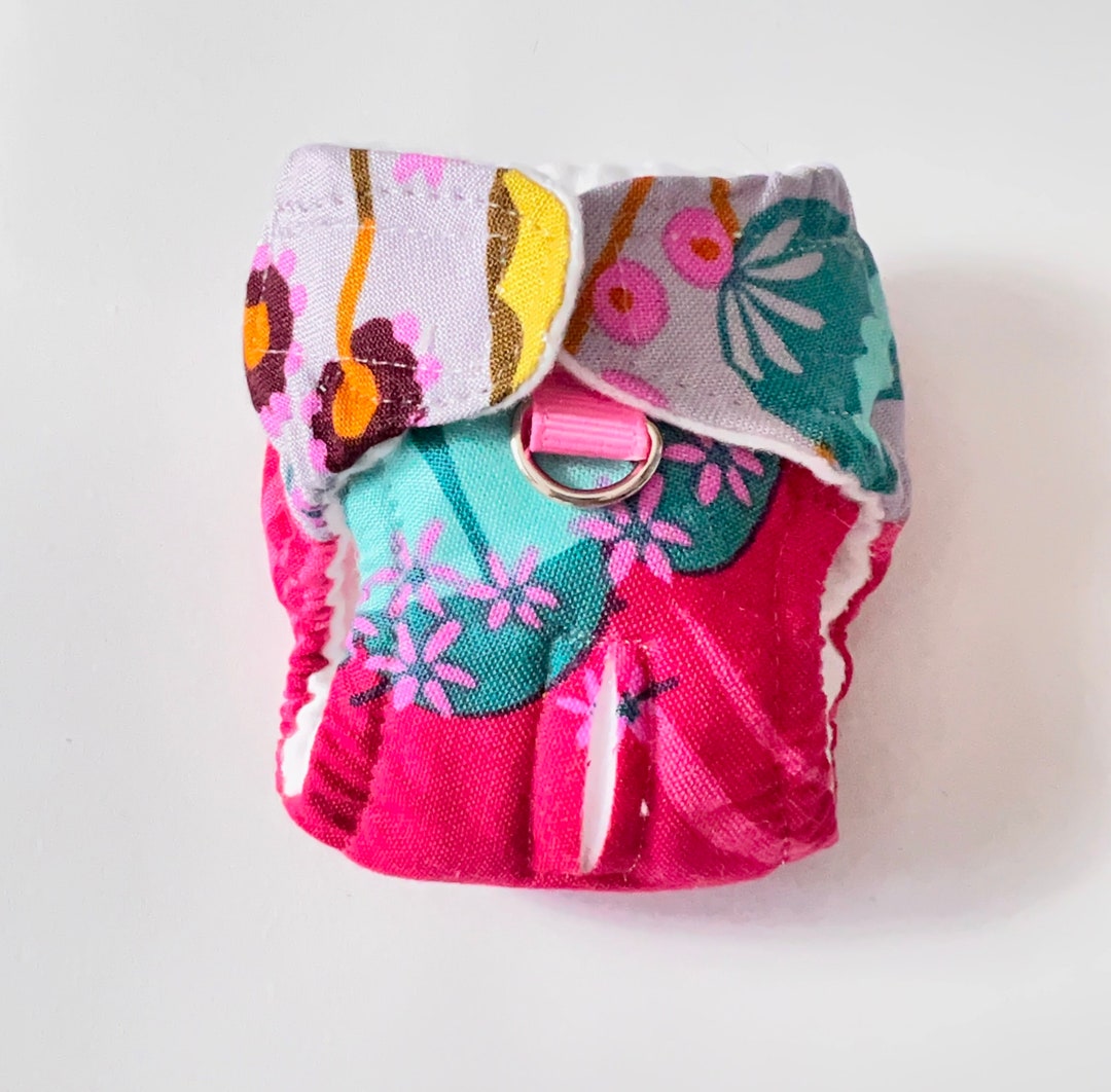 Large Floral Marmoset Diaper - Etsy