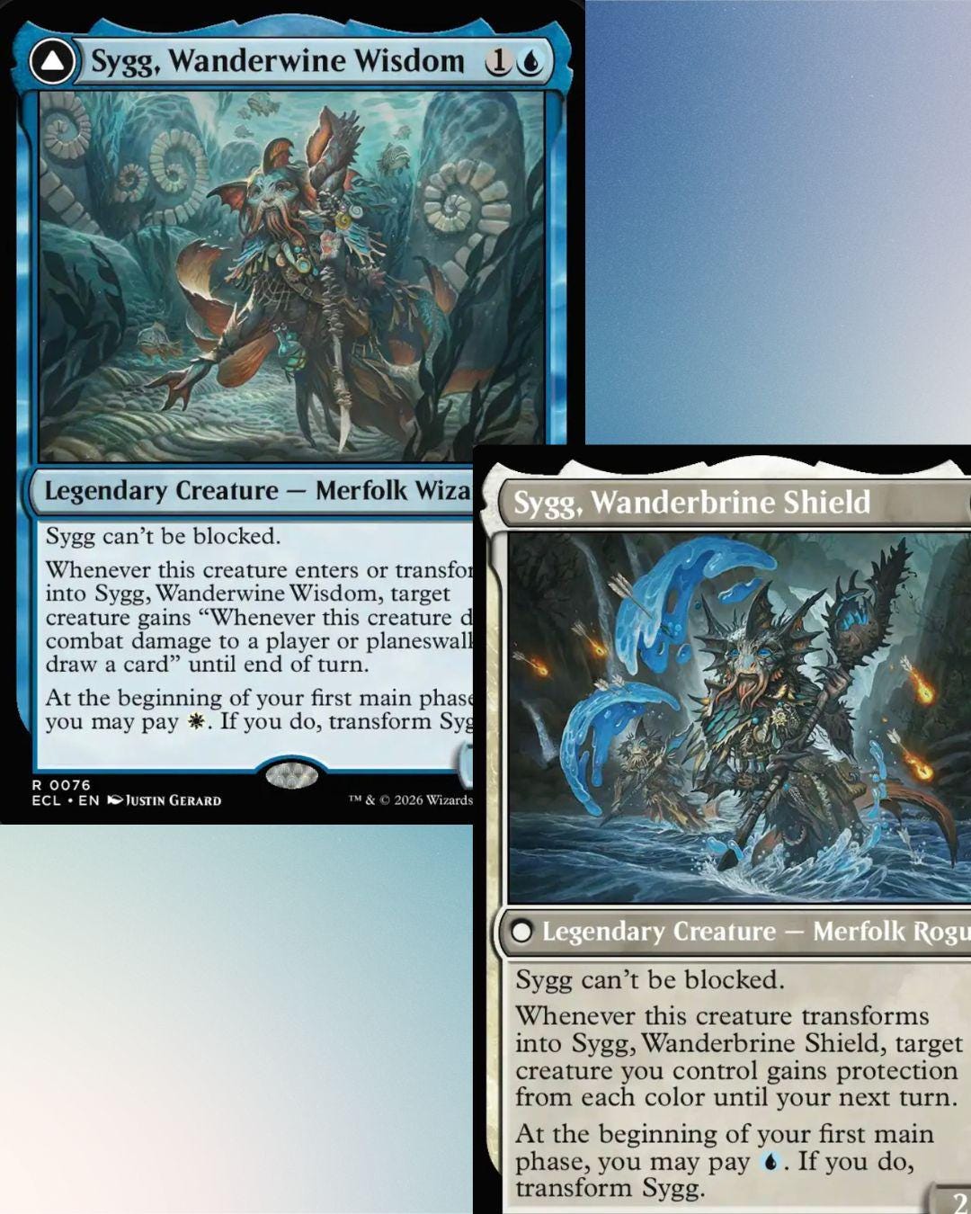 Merfolk Commander Deck Magic the Gathering Sygg Wanderwine Wisdom - Etsy