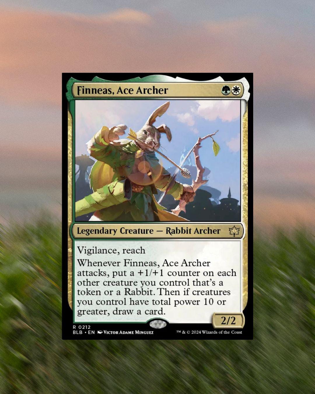 Finneas Ace Archer Commander Deck Magic the Gathering Casual EDH Rabbit ...