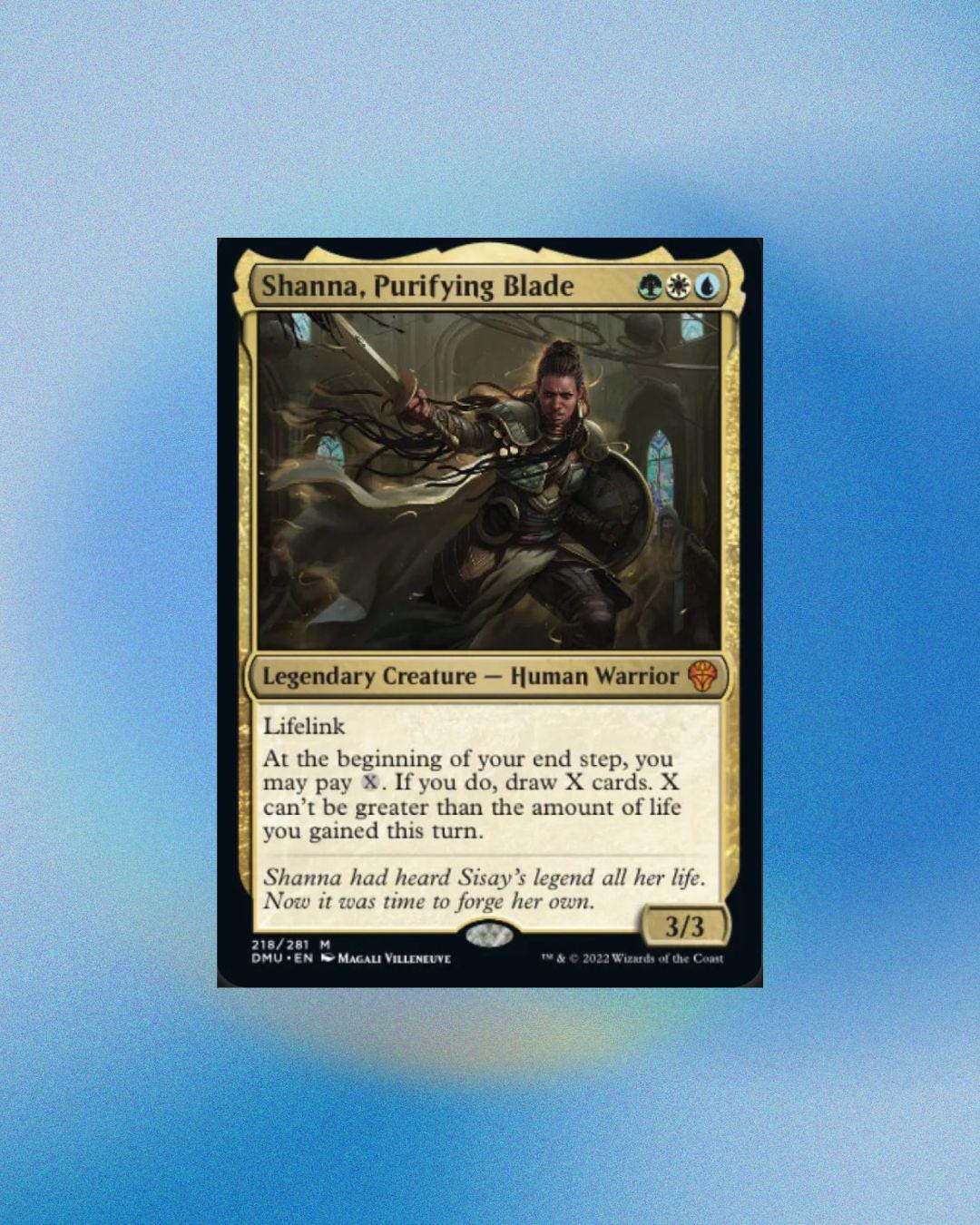 Shanna, Purifying Blade Commander Deck Magic the Gathering Life Gain ...