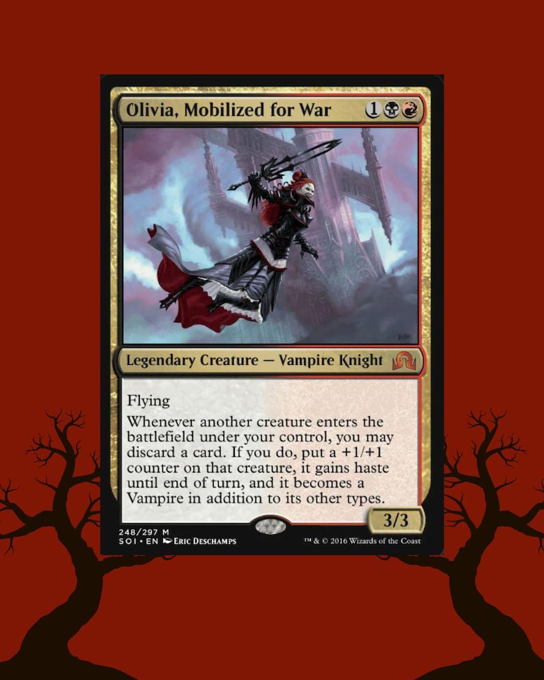 Vampire Commander Deck Magic the Gathering Olivia, Mobilized for War - Etsy