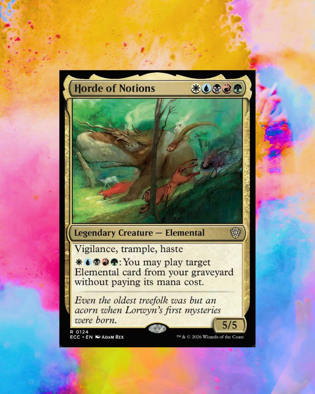 Elemental Tribal Commander Deck Magic the Gathering Horde of Notions ...