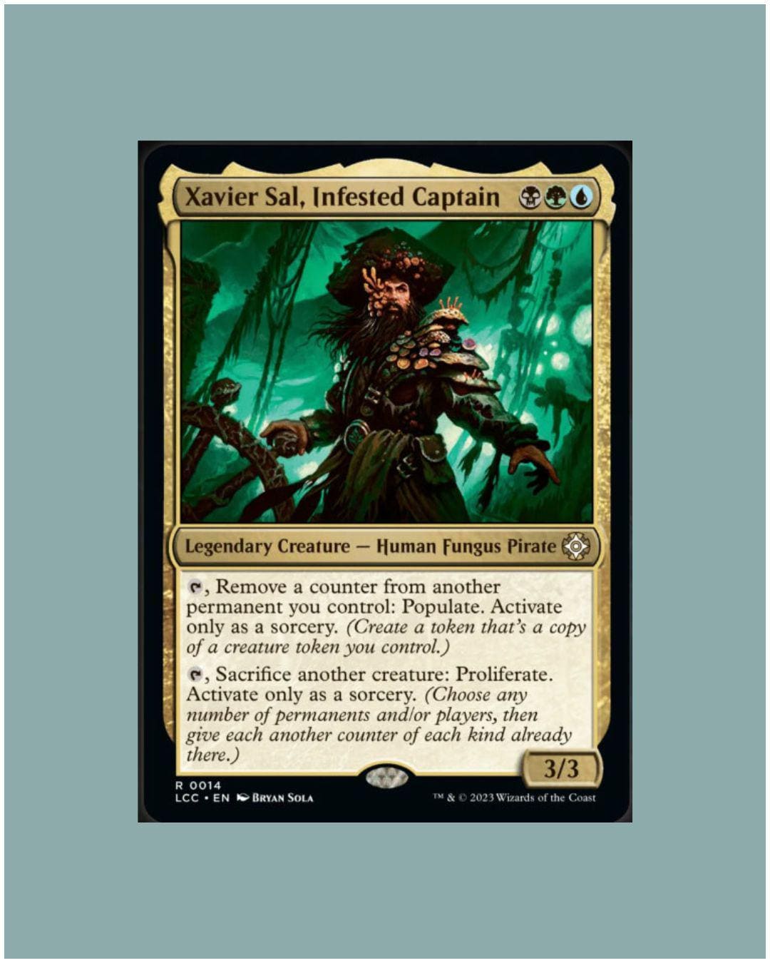 Xavier Sal Infested Captain Commander Deck Magic the Gathering Black ...