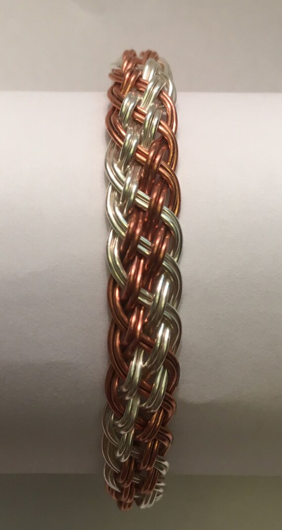 Cowboy Rope Cuff .999FS/Copper | Etsy