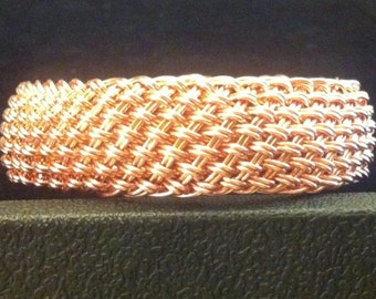 Double Woven Copper Cuff - Etsy