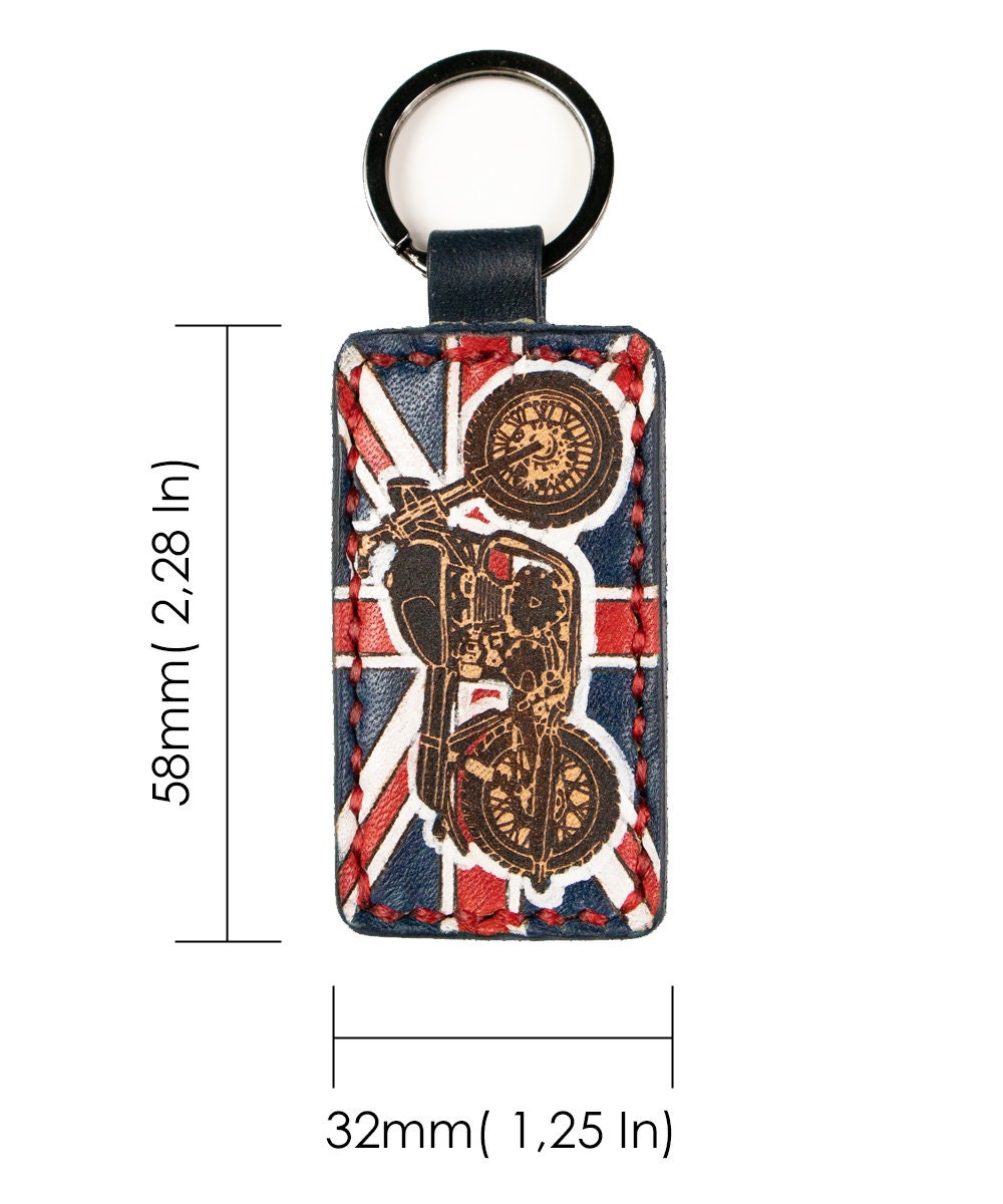 Bonnie Colour Beautiful Handmade Leather Keychain | Etsy