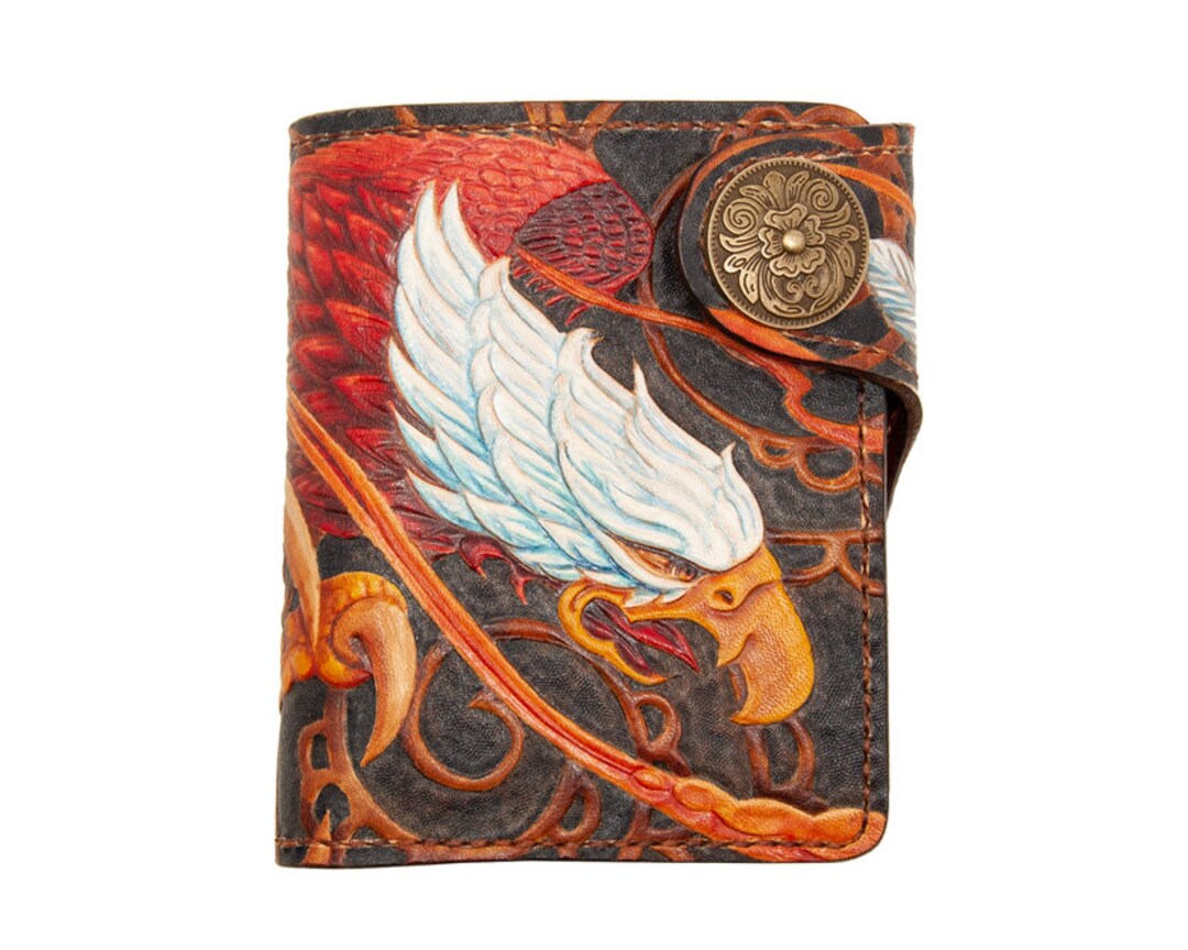 Handmade Bald Eagle Tattoo Wallet - Etsy