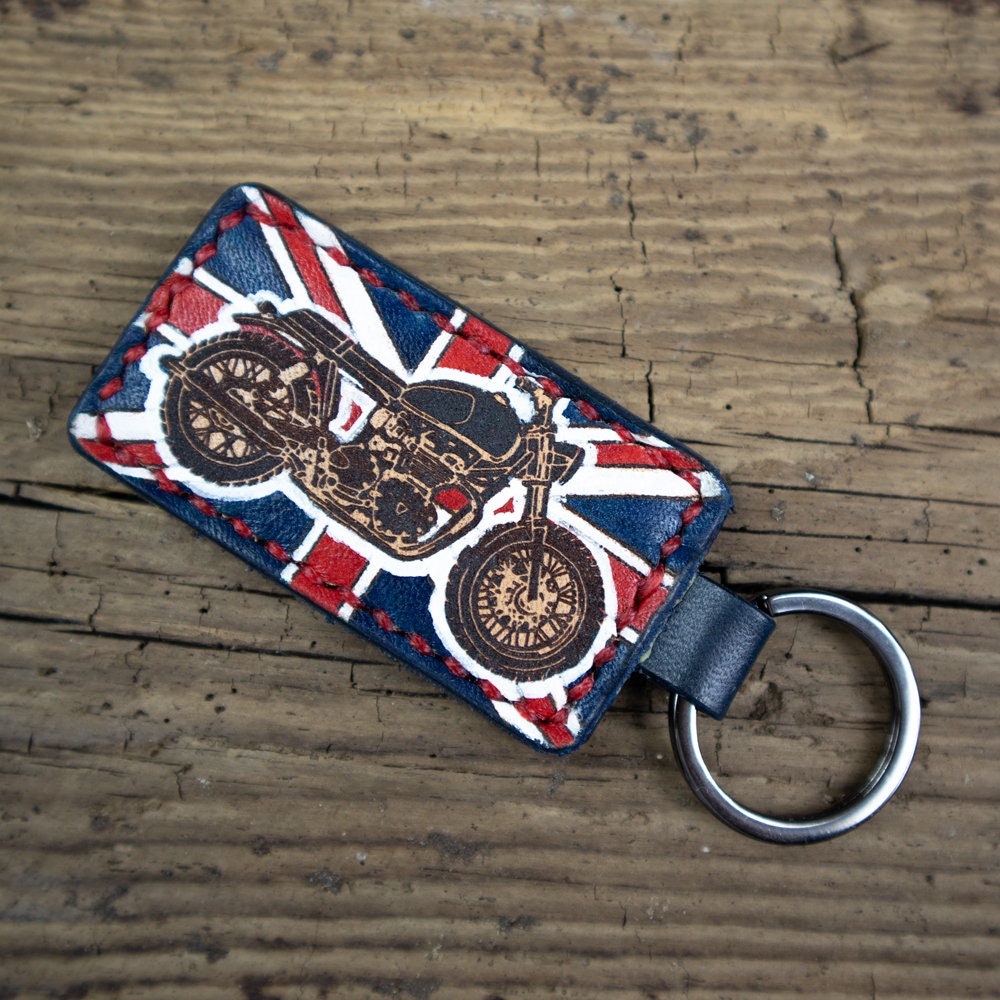 Bonnie Colour Beautiful Handmade Leather Keychain | Etsy