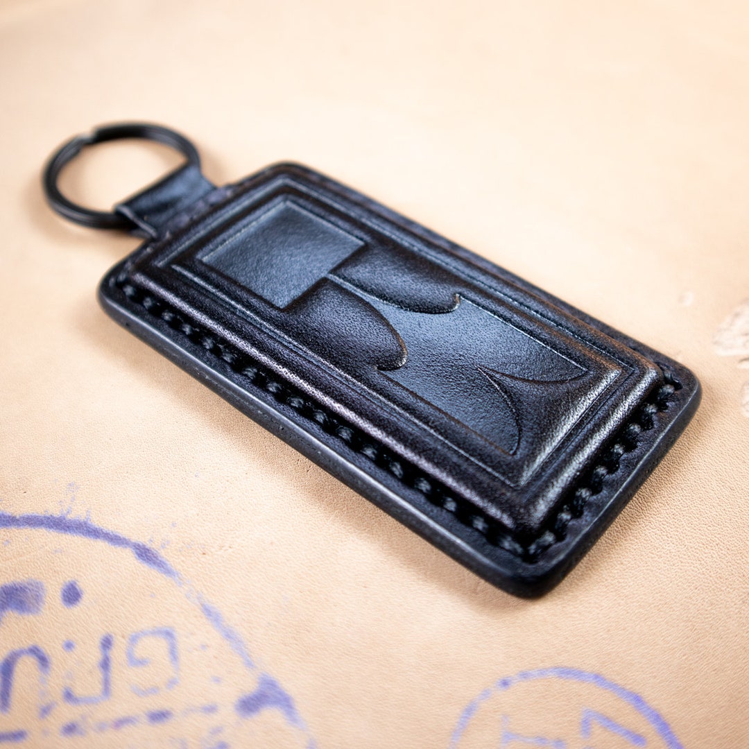 Handmade Leather Keychain for Kawasaki All BLACK - Etsy