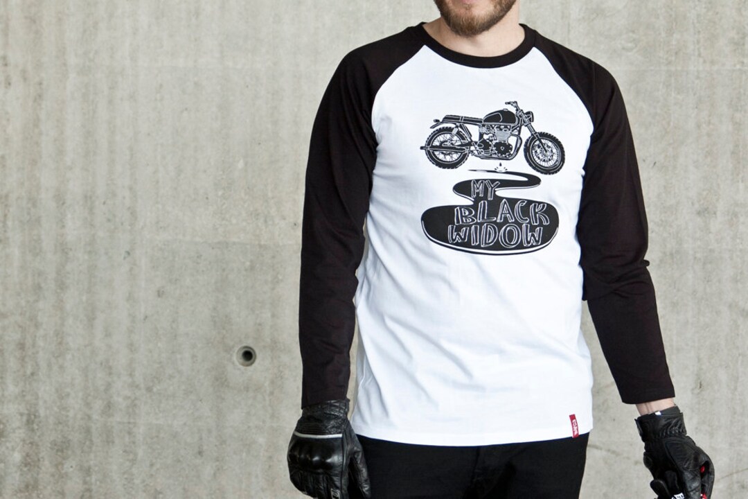My Black Widow Tee-unisex Motorcycle Tee-men's Motorcycle Shirt-women's ...