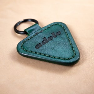 Handmade Leather Keychain Key Holder UNION JACK All Green - Etsy