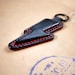 Beautiful Handmade Leather Keychain BOLT BLACK/RED - Etsy