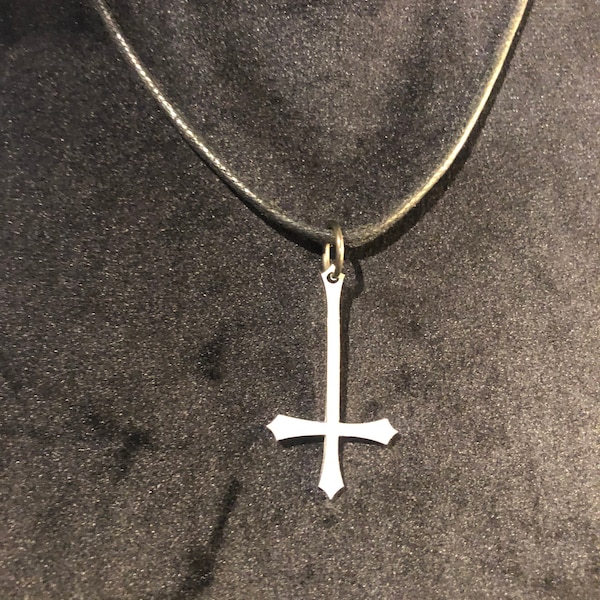 Inverted Cross Necklace - Etsy