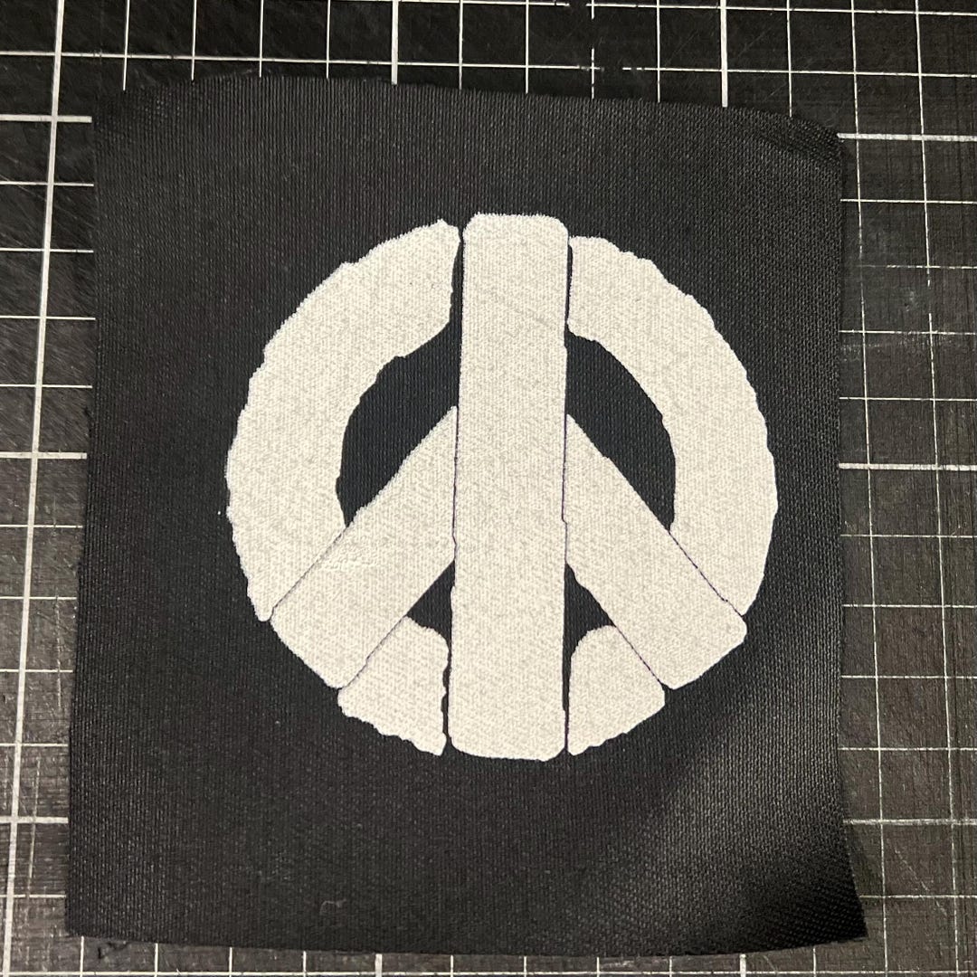 Peace Sign, Crass - Patch - Etsy