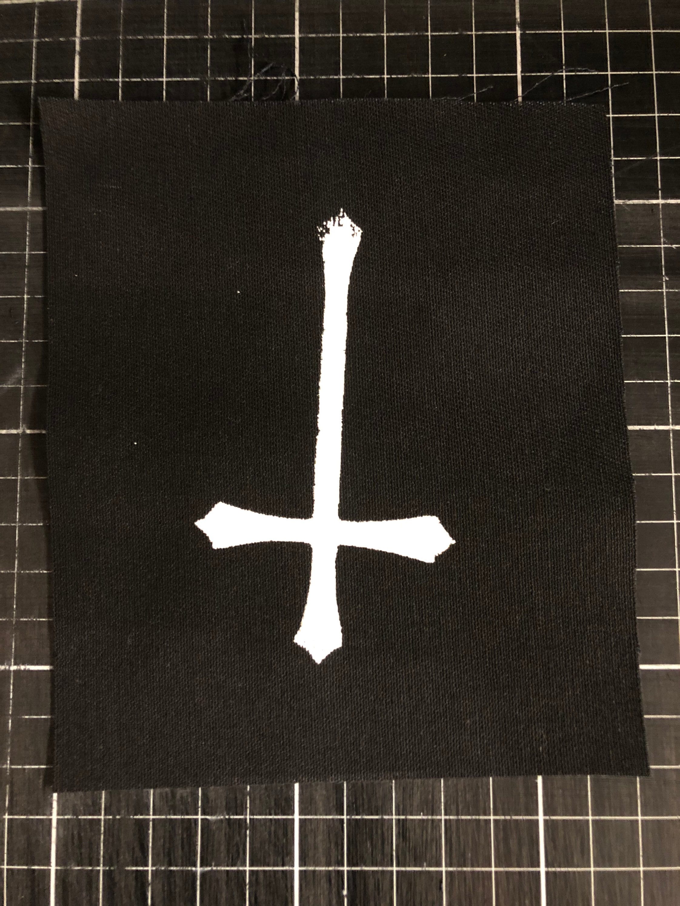 Inverted Cross Patch | Etsy