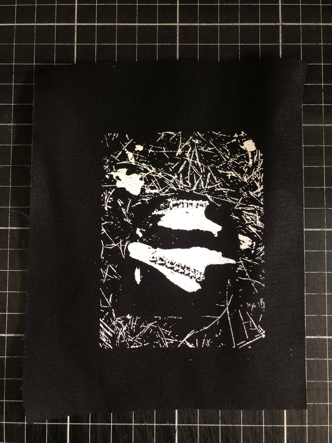 Jaws Inspired Screenprinted Patch – Contrast Image - Etsy