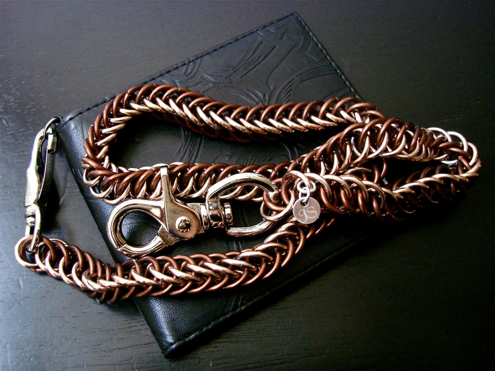 Wallet Chain Biker Chain Handmade Wallet Chain Bronze Wallet - Etsy