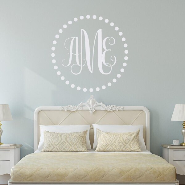 Monogram Wall Decals - Etsy