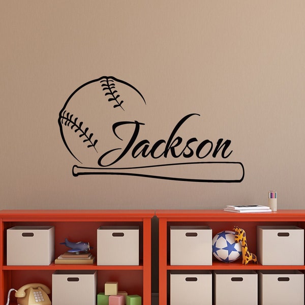 Baseball Wall Decal - Etsy