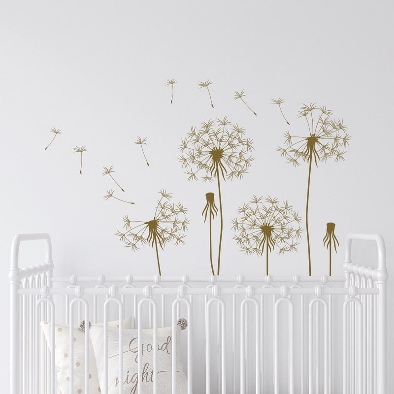 Dandelion Wall Sticker - Etsy