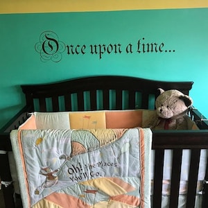 Once Upon A Time Wall Decal - Fairytale Nursery Decor P161 - Etsy