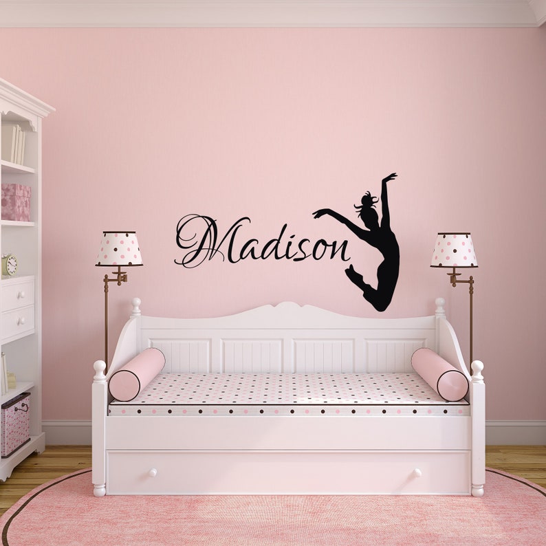 Dance Name Wall Decal Dancer Wall Decal Personalized Name | Etsy