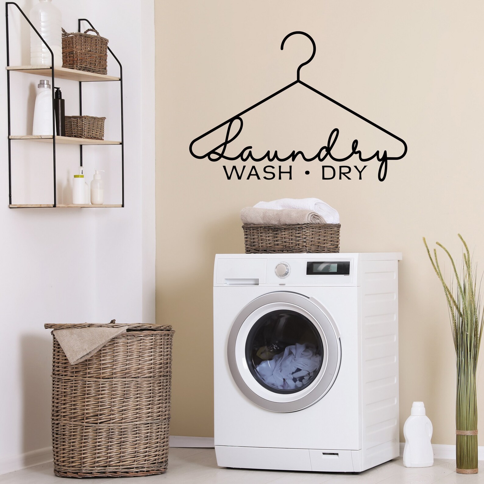 Laundry Wash Dry Wall Decal Laundry Room Decor Laundry Room - Etsy
