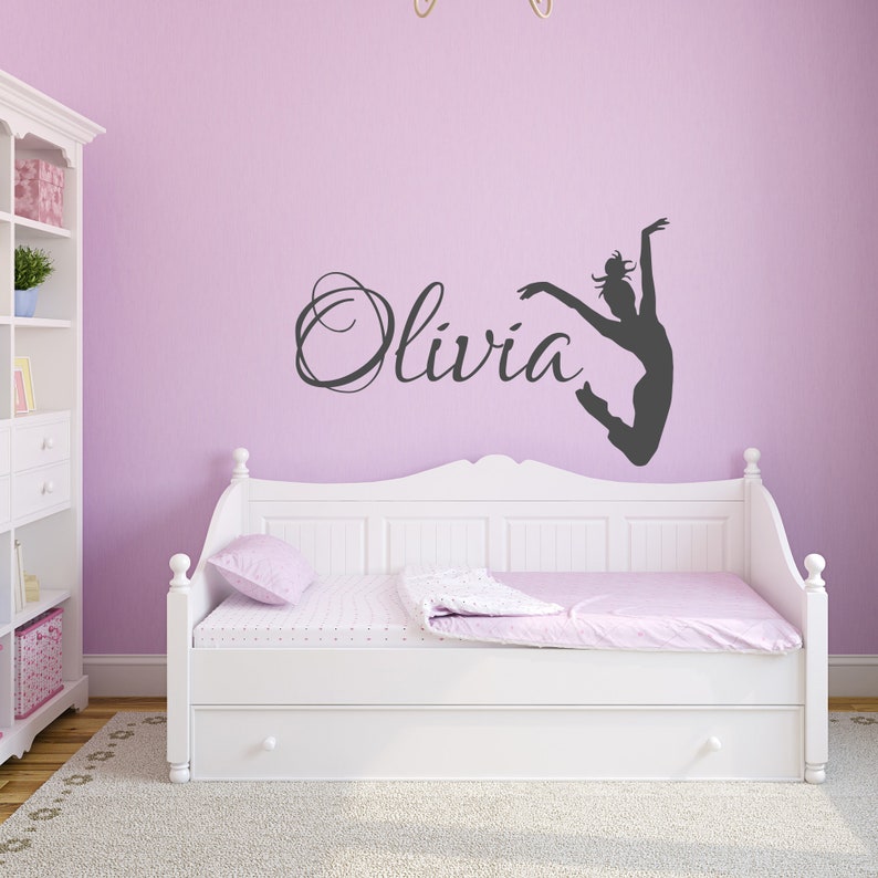 Dance Name Wall Decal Dancer Wall Decal Personalized Name | Etsy
