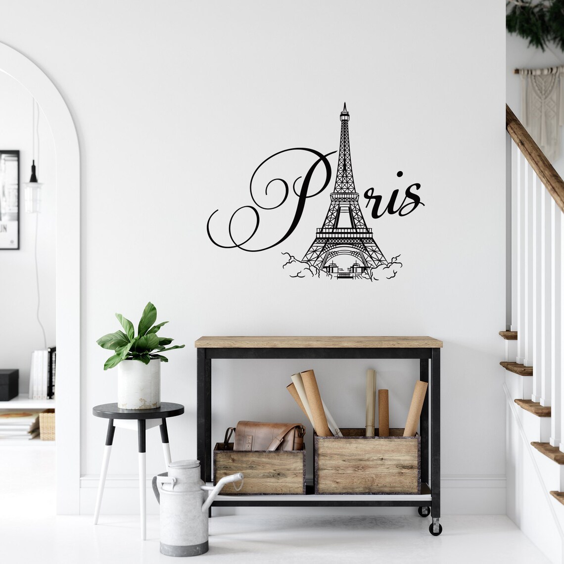Paris Wall Art France Decor Eiffel Tower Wall Decal Paris | Etsy