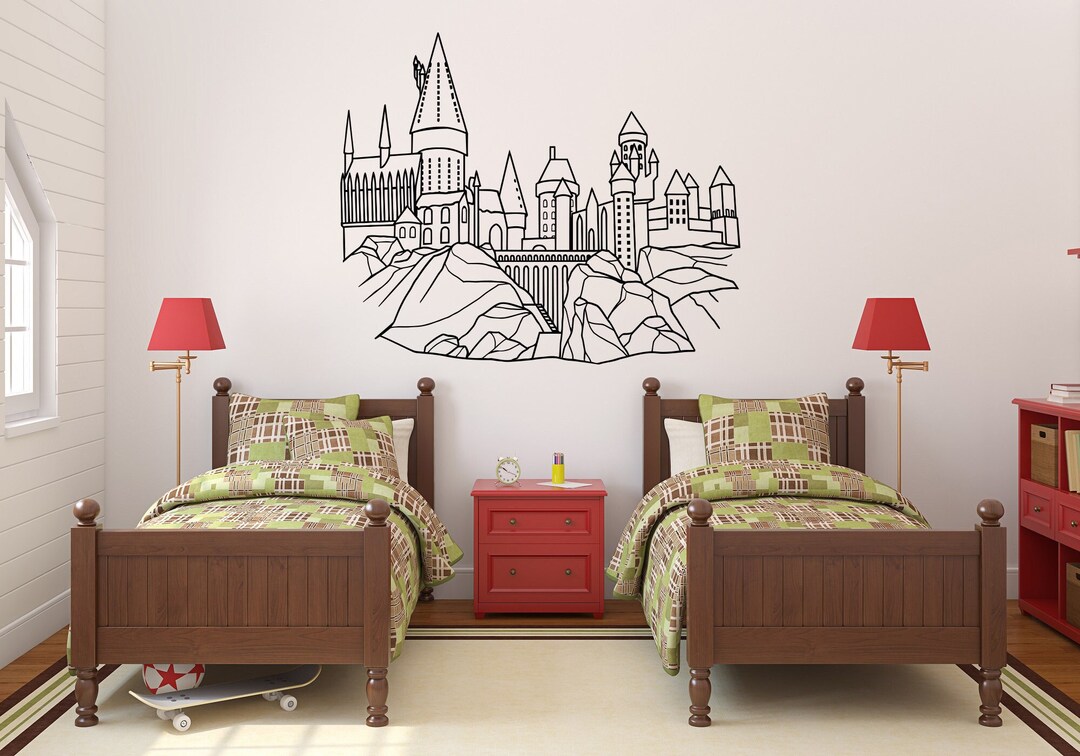 Magic Castle Wall Decal Sticker - Fantasy Vinyl Decal for Kids Rooms ...